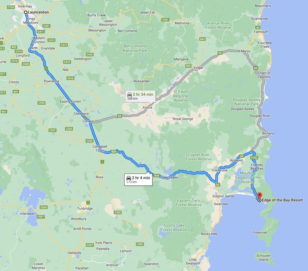 to Edge of the Bay – from the North - Edge of the Bay Freycinet ...