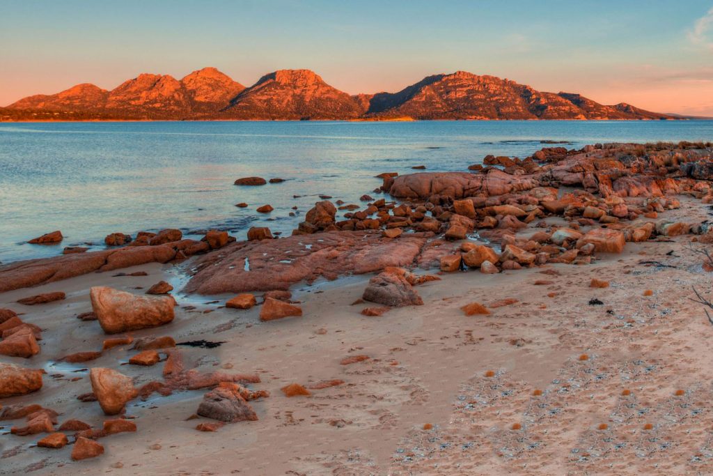 Freycinet National Park - Edge of the Bay Resort, surrounded by;
